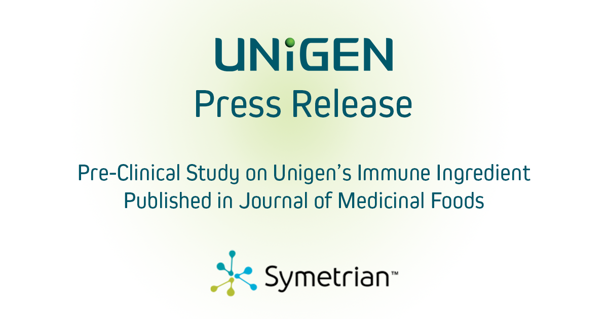 Pre-Clinical Study on Unigen’s Immune Ingredient Published in Journal ...