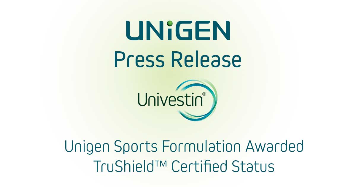 Unigen Sports Formulation Awarded TruShield™ Certified Status - Unigen